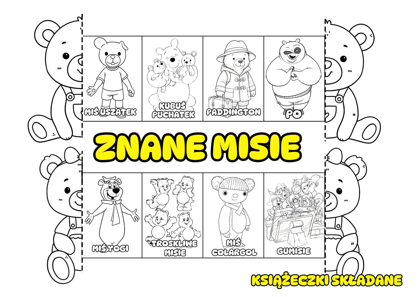 Dzień Pluszowego Misia- Znane Misie - Książeczka Składana - Sklep ...